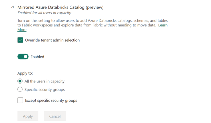 Databricks Unity Catalog tables available in Microsoft Fabric ...