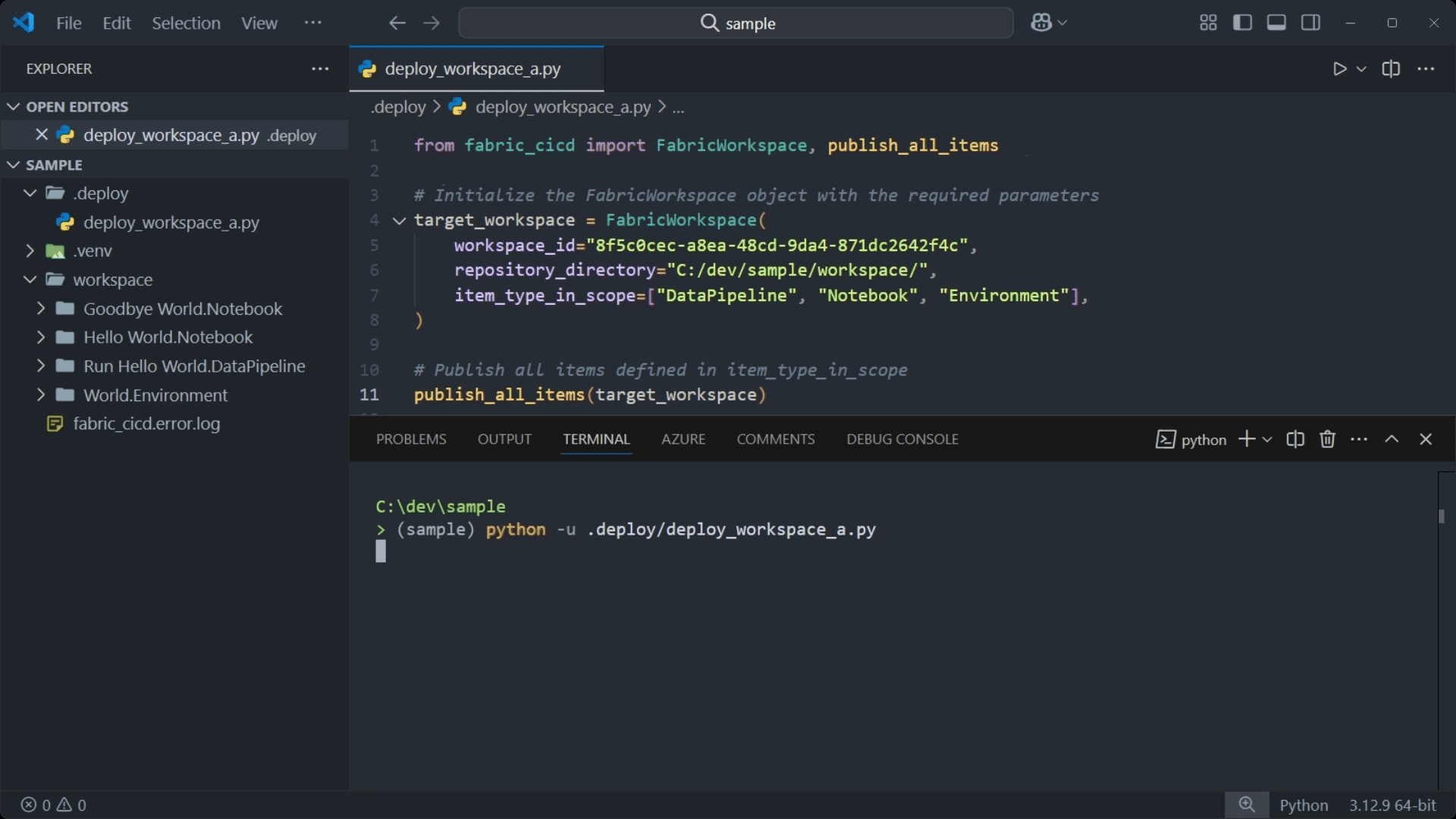Introducing fabric-cicd Deployment Tool | Microsoft Fabric Blog ...