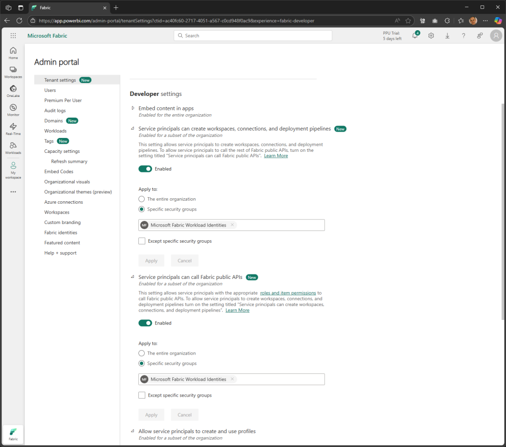Terraform Provider for Microsoft Fabric: #3 Creating a workload identity with Fabric permissions ...