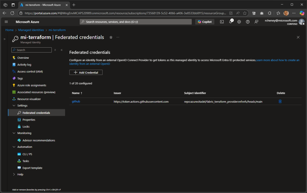 Terraform Provider For Microsoft Fabric 4 Deploying A Fabric Config With Terraform In Github