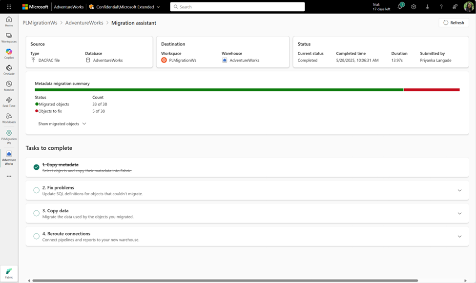 Fabric Data Warehouse Migration Assistant: Better, Faster, More ...
