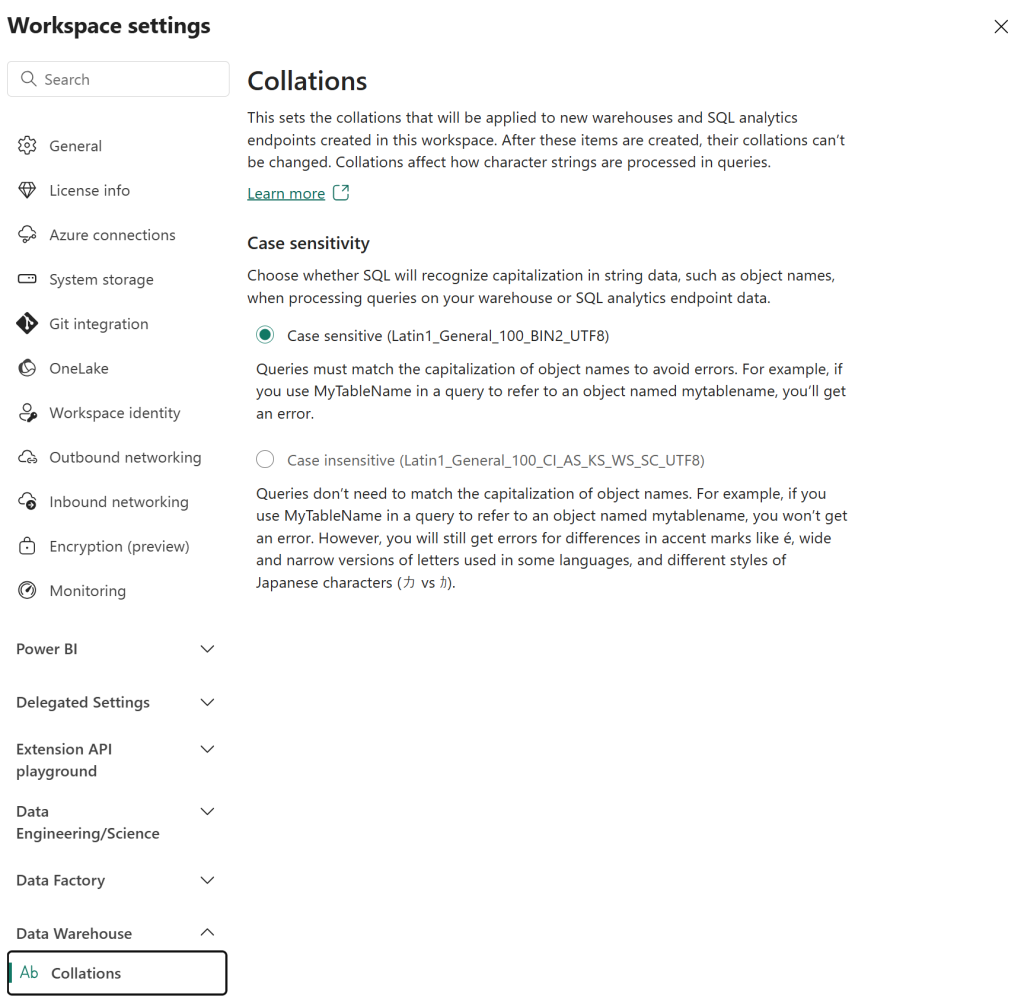 Streamlining Data Management with Workspace Collation Settings in ...