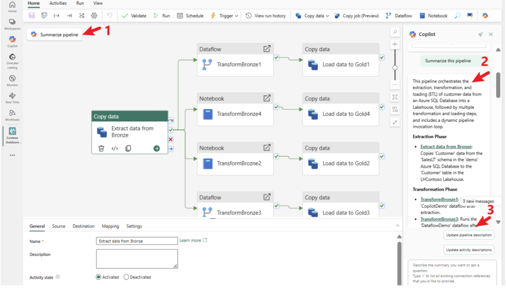 AI-powered development with Fabric Data Factory – ingest, transform and ...
