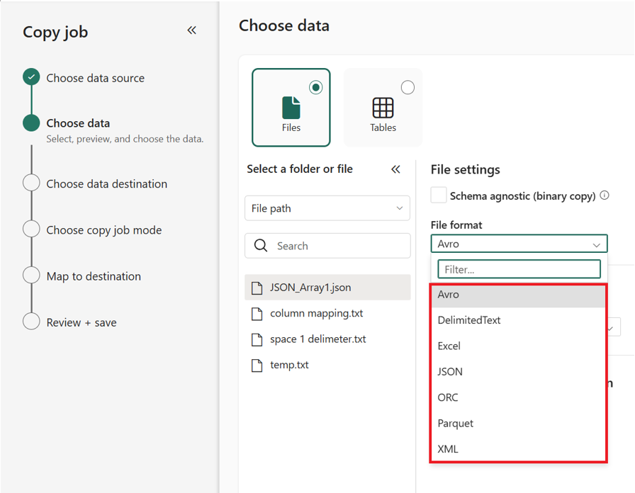 Simplifying Data Ingestion with Copy job – More File Formats with ...