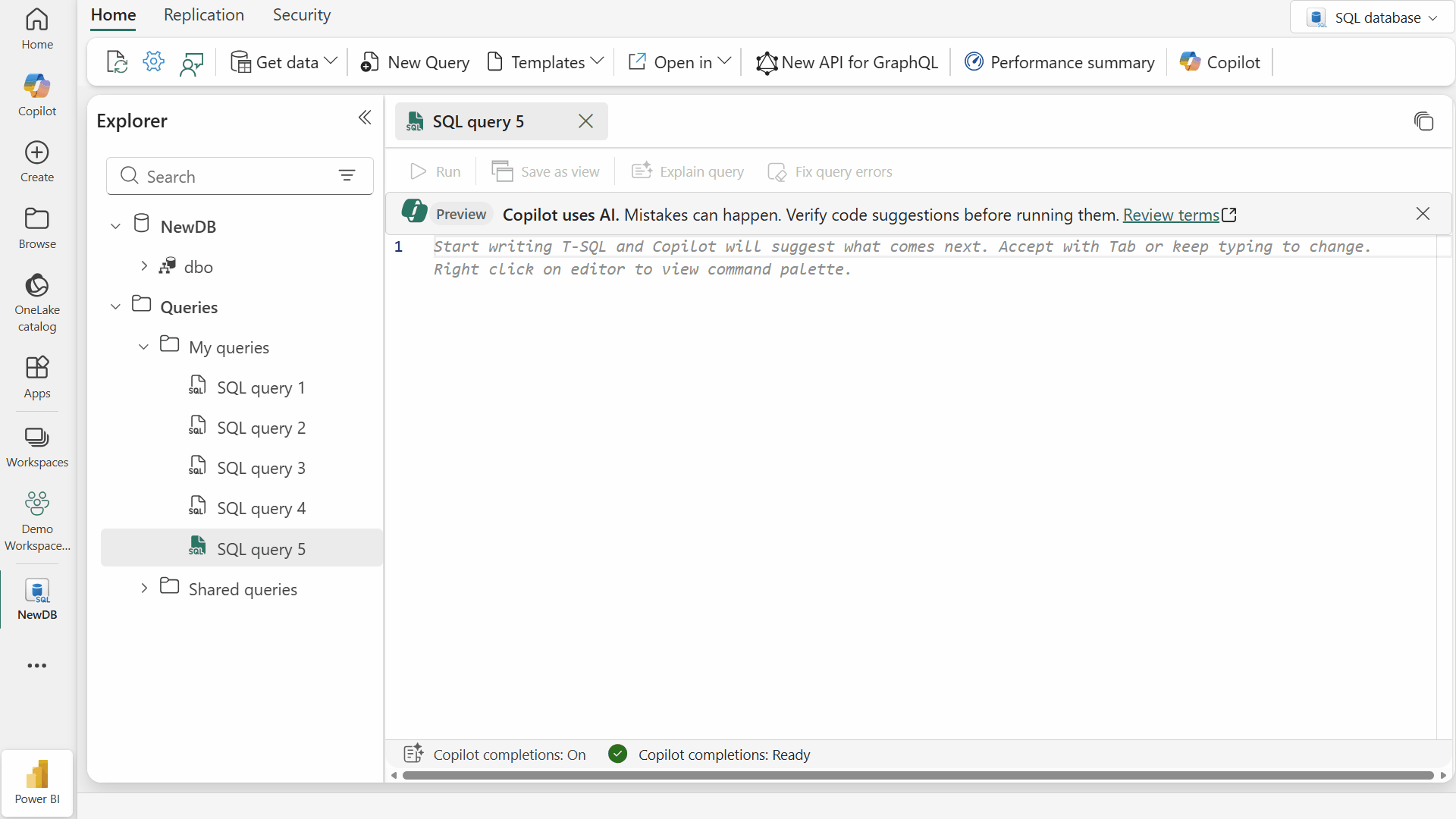 Copilot and Query Editor in SQL database in Fabric (Generally Available) | Blog de Microsoft ...