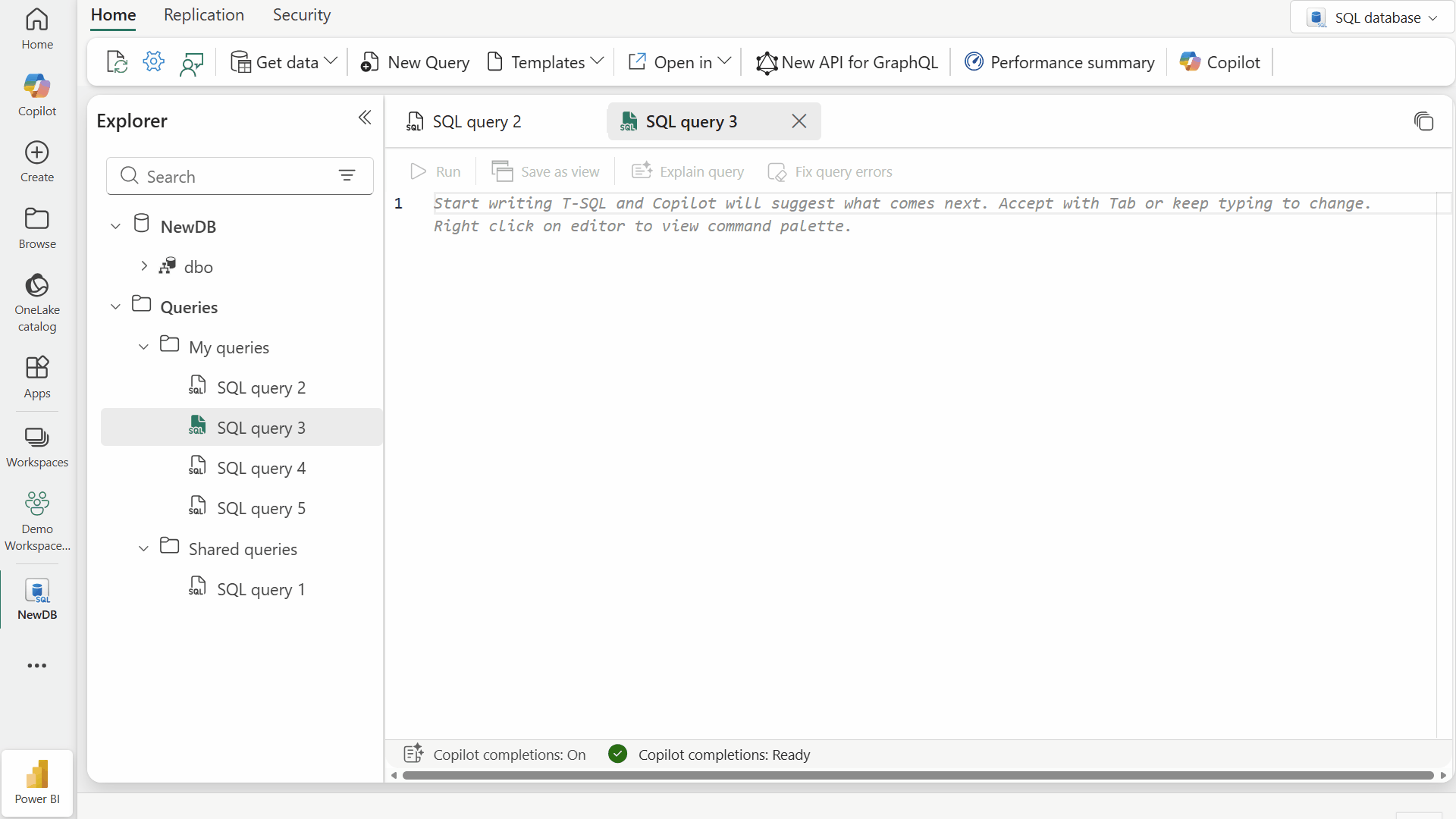 Copilot and Query Editor in SQL database in Fabric (Generally Available ...