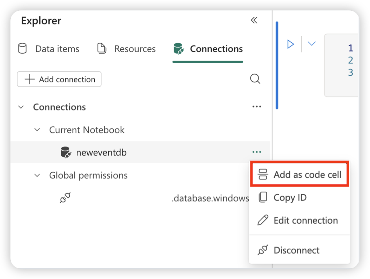 Fabric Connection inside Notebook (Preview) | Blog de Microsoft Fabric ...