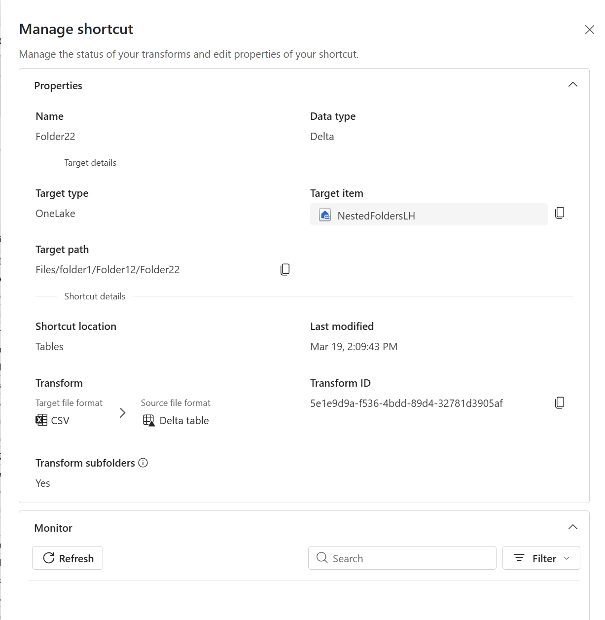 Nested folders support in shortcut transformations (Generally Available ...